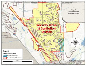 Service Area Map - Security Water and Sanitation District